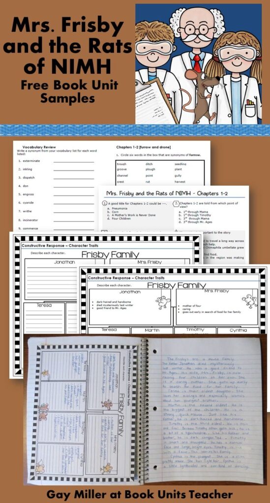 Mrs. Frisby And The Rats Of Nimh Printable Activities - kids Printable