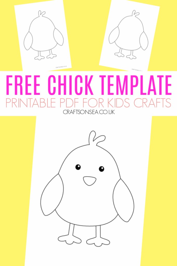 Printable Chick Craft Template - kids Printable