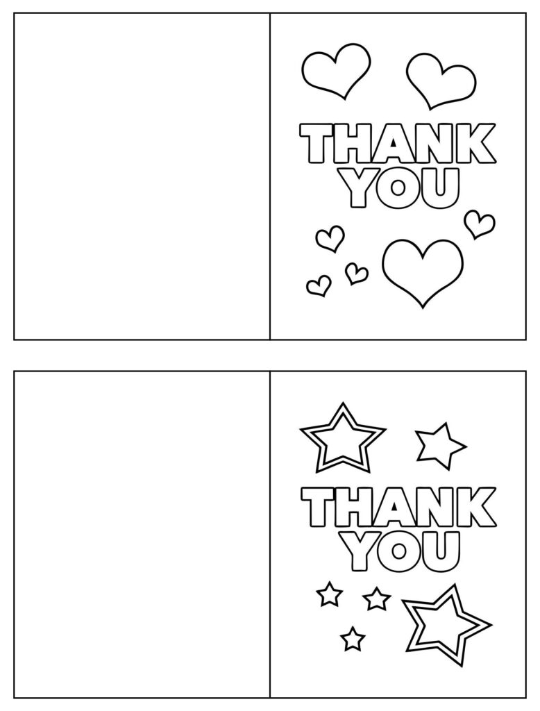 Veterans Day Thank You Card Template Free Printable - kids Printable